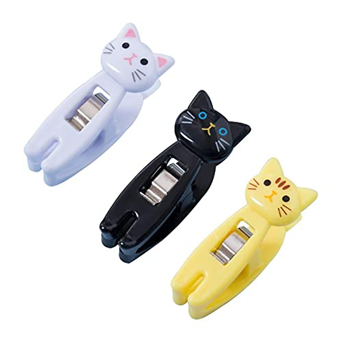 Cat Chip Clips, Paper Clamp, Chip Food Storage Bag Seal Clamp, Plastic Chip Bag Clip Kitchen Clips Multifunctional Small Clips for Bread Bag