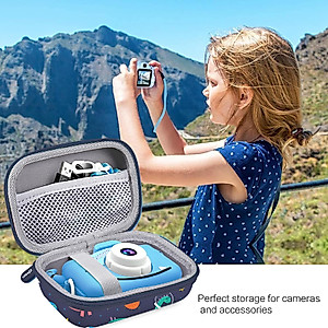 Leayjeen Kids Camera Case Compatible with Seckton/GKTZ/OZMI/HANGRUI/VATENIC/Langwolf and More Kid Toddler Digital Cameras Toys for Birthday Boys Girls Gifts (Case Only)…