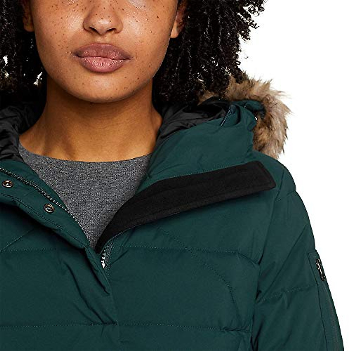 Eddie Bauer Women's Sun Valley Frost Down Parka, Black, Large