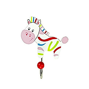 Mousehouse Gifts Little Zebra Single Wall Hook Coat Hook for Kids Room or Nursery