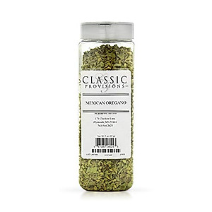 Classic Provisions Spices, Mexican Oregano Dried Whole Leaves – 3oz Shaker – Rich in Flavor for Snacks, Chicken, Salsa, Guacamole, and More