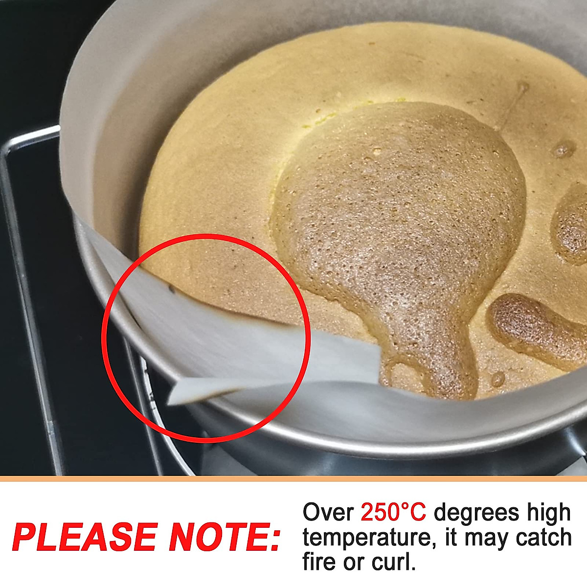 wexpw Cake Pan Side Liners, 4in x 164ft Parchment Paper Strips for Cake Pan Circles，Baking Parchment Paper Side Liner Roll, White Parchment Paper Precut Side Liner Roll for Cake Pan