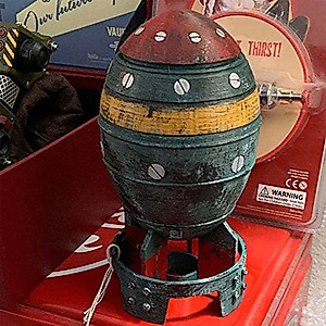 Zteng 7.9 Inch Mini Nuke Bomb Storage Box, Creative Resin Handmade Crafts,3D Mini Retro Model Rocket Resin Storage Bin, Key Storage Decor Small Box for Desktop Home Decor (7.9in)