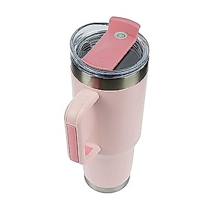 Pelican Hydration Pelican Porter™ 40 oz Vacuum Insulated Tumbler - Recycled Stainless Steel Double Wall Travel with Dual Lid, Powder Coated Insulated Coffee Mug For Hot Cold Drinks, Blush