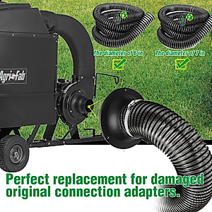 Lawn Vac Parts, Lawn Vacuum Parts, Leaf Vacuum Hose Adapter & Replacement Parts for Agri Fab, 1 Pack, Black