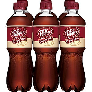Dr Pepper & Cream Soda, .5 L bottles, 6 pack