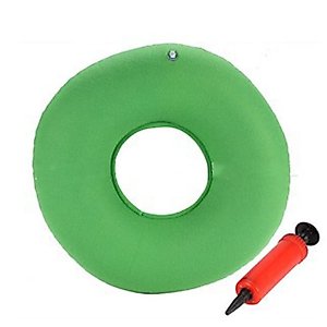 BAUBUY Cojín de Asiento Wheelchair Comfort Seat Cushion Round Portable Ergonomic Breathable Design Durable Colorful 36cm for Pressure Relief (Color : Green)