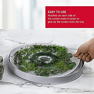 NESCO LM-2-6 Round Plastic Mesh 13 1/2" Clean-A-Screens, for Dehydrators, (Pack of 2)