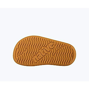 Native Shoes Kids Charley Sandal for Toddlers & Little Kids - EVA Upper Outsole, Contoured Toe Bar Water-Friendly Puddle Shoes - Princess Pink/Shell White/Toffee Brown 7 Toddler M