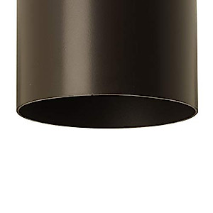 Progress Lighting Cylinder Collection 6" Modern Outdoor LED Wall Lantern Light Antique Bronze