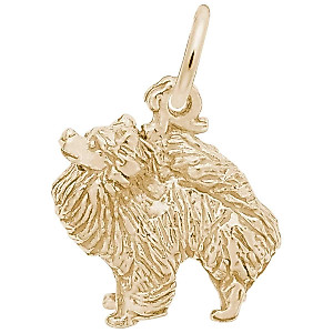 Rembrandt Charms Pomeranian Charm, 14K Yellow Gold