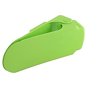 Qtqgoitem Plastic Household Space Saver Adjustable Heel Shoe Holder Organizer Rack Collector Stacker Storage Green (Model: 179 08c 4df 72d 649)