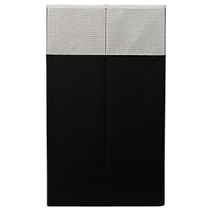 BirdRock Home Folding Cloth Laundry Hamper with Handles - Dirty Clothes Sorter - Easy Storage – Collapsible Bin – Home Organization – Black and White