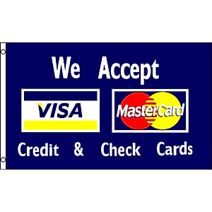 Visa Mastercard Flag 3x5ft Poly