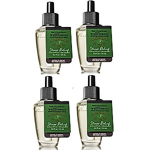 Bath & Body Works Eucalyptus Spearmint Wallflowers Aromatherapy Refills (4-Bulbs)