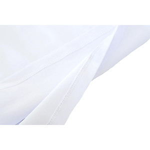 Lilax Baby Girls' Basic T-Shirt Short Sleeve Crewneck Tee 12-18 Months, White