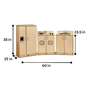 Jonti-Craft 2412JC Culinary Creations Play Kitchen 3 Piece Set