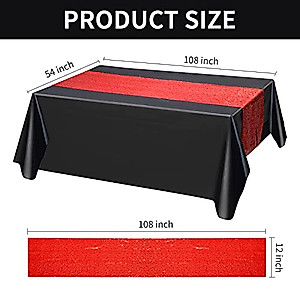 122 pcs red and black plates and napkins party supplies black and red tableware set disposable paper plates napkins cups cutlery spoons tablecloth for red birthday plates table decors