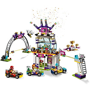 LEGO Friends The Big Race Day 41352 Building Kit, Mini Go Karts and Toy Cars for Girls, Best Gift for Kids (648 Piece)