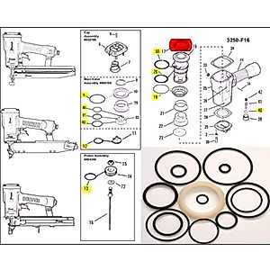904689 replacement nailer head valve seal for Porter Cable FN250B FN251