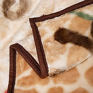 Fleece Plush Soft Throw Blanket - Lightweight Crib Blanket for Baby Bed Lounger - Fuzzy Warm Cozy Toddler Blanket for Daycare Preschool Naptime, 43" X 30" (Playing Monkey)