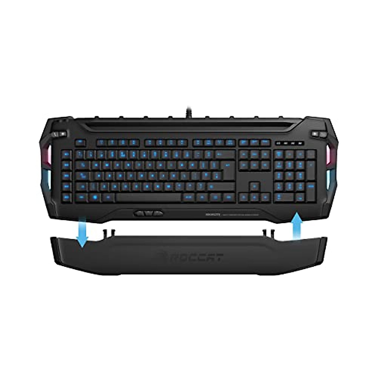ROCCAT Skeltr - Smart Communication RGB Gaming Keyboard with Universal Device Docking Slot, Black (Renewed)