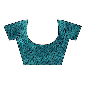 Anni Designer art silk with blouse piece Saree (RAMSHA-PINK_1 Free)