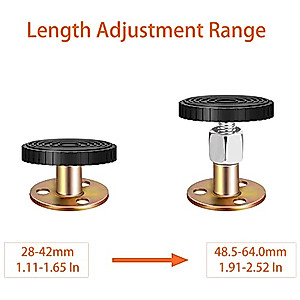 Hazena Headboard-Stoppers for-Wall-Anti-Shake-Tool - Protect The Wall from Banging,Easy Install,4 PCS Adjustable Stabilizer is Applicable for Bed,Sofa,Table etc (1.1-2.5in)