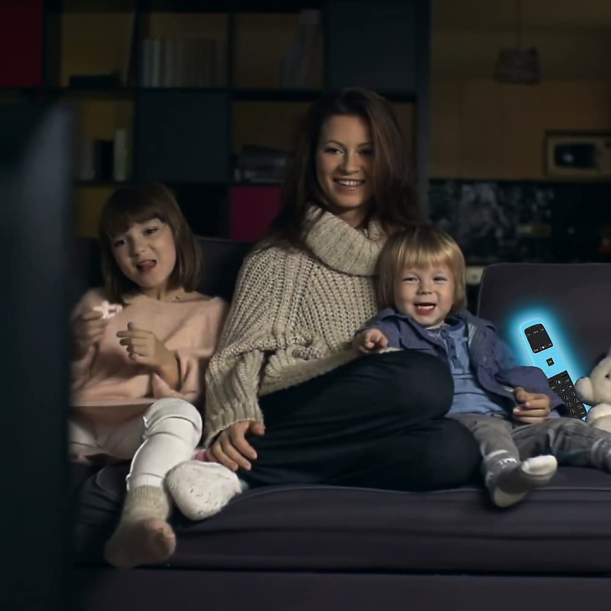 2pack Protective Case Cover for AT&T TV Now DirecTV Receiver Remote Control Voice Control C71KW,for AT&T TV Now DirecTV Remote Back Shockproof Silicone Cover Holder Skin Protector-Glowblue+Glowgreen