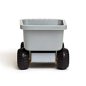 Hape Load & Tote 14.4" Dump Truck| Outdoor & Indoor Vehicle Beach Sand Toy for Toddlers 18M+