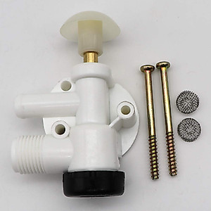 kipa 385314349 RV Water Valve Assembly Camper Trailer Boat Toilet Repair Kit for Sealand EcoVac Vacuflush Pedal Flush Toilets, Replacement for Most Dometic Foot Pedal Toilets Except 300 310 320 Model