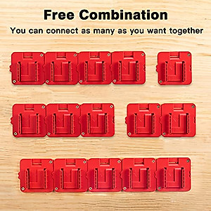Battery Holder for Craftsman V20 20V Battery Wall Mount Battery Storage for Work Van, Shelf, Toolbox -5 Pack