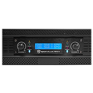 Rockville RPA14 7000 Watt Peak / 2000w RMS 2 Channel Power Amplifier Pro/DJ Amp