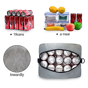 ALAZA Art Paris Eiffel Tower Insulated Lunch Box Reusable Cooler Bags with Shoulder Strap for Women Men Adults, 19-Can (12.5L)