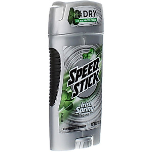 Speed Stick Original Antiperspirant & Deodorant, Irish Spring 2.70 oz (Pack of 6)