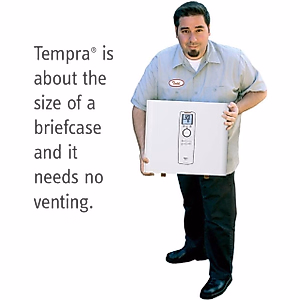 Stiebel Eltron Tankless Water Heater – Tempra 24 Plus – Electric, On Demand Hot Water, Eco, White, 20.2