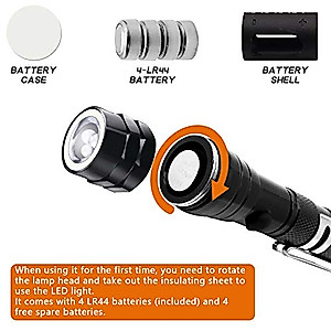 Gifts for Men on Christmas, Owlbbabies LED Magnetic Pickup Tool, Unique Gifts for Men Who Have Everything, Telescoping Magnet Pick Up Gadgets Tool for Men, Dad, Boyfriend, Husband, Father in Law