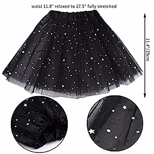 Dxhycc Black Cat Costume Set Cat Ears Headband Tail Bowtie Tutu-Halloween, Dress Up, Kids Cosplay Accessory Kit