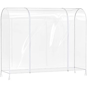 Simple Houseware Clear Garment Rack Cover