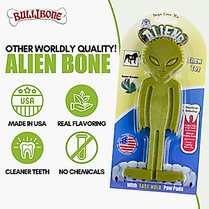 Bullibone Alien Bone: Chew Toy for Aggressive Chewers and Large Dogs