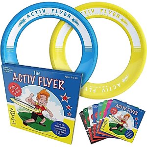 Activ Life Kids Flying Rings - Best Xmas Gifts for Kids Age 3 Year Old + Top Christmas 2024 Stocking Stuffers for Boys and Girls Outside Toys - Cool Beach Vacation Young Family Presents