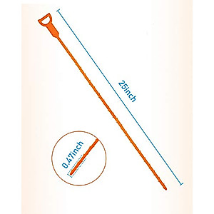 Oanie 6 Pack 25 Inch Drain Clog Remover Tool, Drain Hari Cleaner Tool, Hair Cather Shower Drain Tool, Drain Auger Hair Cleaning Tool for Shower Kitchen Sink Bath Tub Bathroom, Sink Snake Hair Remover