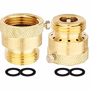 WHK Hose Bib Backflow Preventer Vacuum Breaker,Garden Hose Check Valve to Connect 3/4 Inch Outdoor Faucet Spigot,Sprinkler,RV,Anti-Siphon,2 Packs