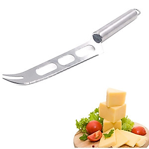 Vakitar Stainless Steel Three Holes Cheese Pizza Bread Cake Knife Kitchen Tools Easy To Carry