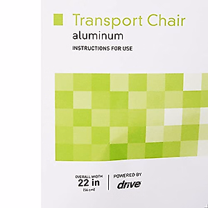 McKesson Transport Wheelchair, Lightweight, Aluminum, Blue Finish, 300 lbs Weight Capacity, 1 Count