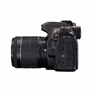 Canon EOS 80D Digital SLR Kit with EF-S 18-55mm f/3.5-5.6 Image Stabilization STM Lens - Black (Renewed)