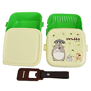 Totoro Bento Studio Ghibli Totoro Design 2-Tier Bento Lunch Box, 620 mL Plus 630 mL