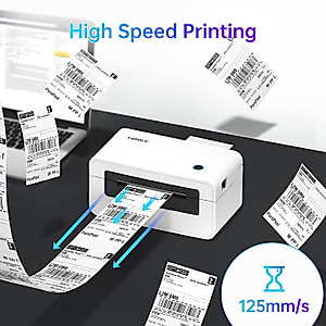 PRT Thermal Shipping Label Printer with Labels - 4x6 Label Printer, Thermal Label Maker, Compatible with Shopify, Ebay, UPS, USPS, FedEx, Amazon & Etsy, Support Multiple Systems