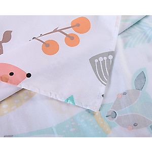 Queen Linens 100% Cotton Sheets Kids Twin Sheets for Kids Girls Boys Teens Deer (Full)