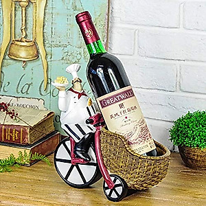 n/a European Chef Wine Rack Resin Crafts Western Restaurant Home Decorations Ornaments Kitchen Wine Cabinet Window